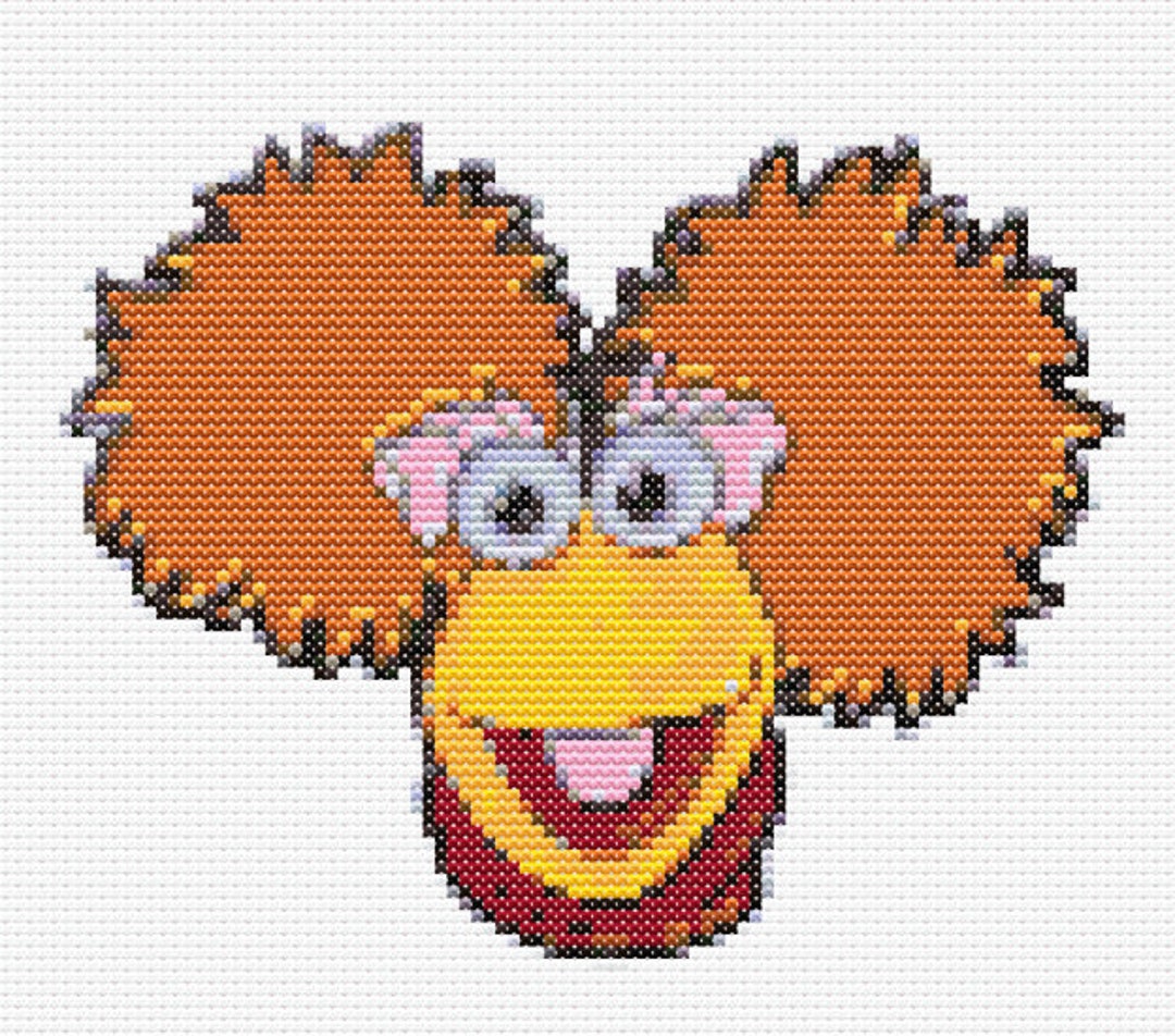 Fraggle Rock Red Cross Stitch Pattern 7 25 X 6 25 100 X 87 Stitches Etsy