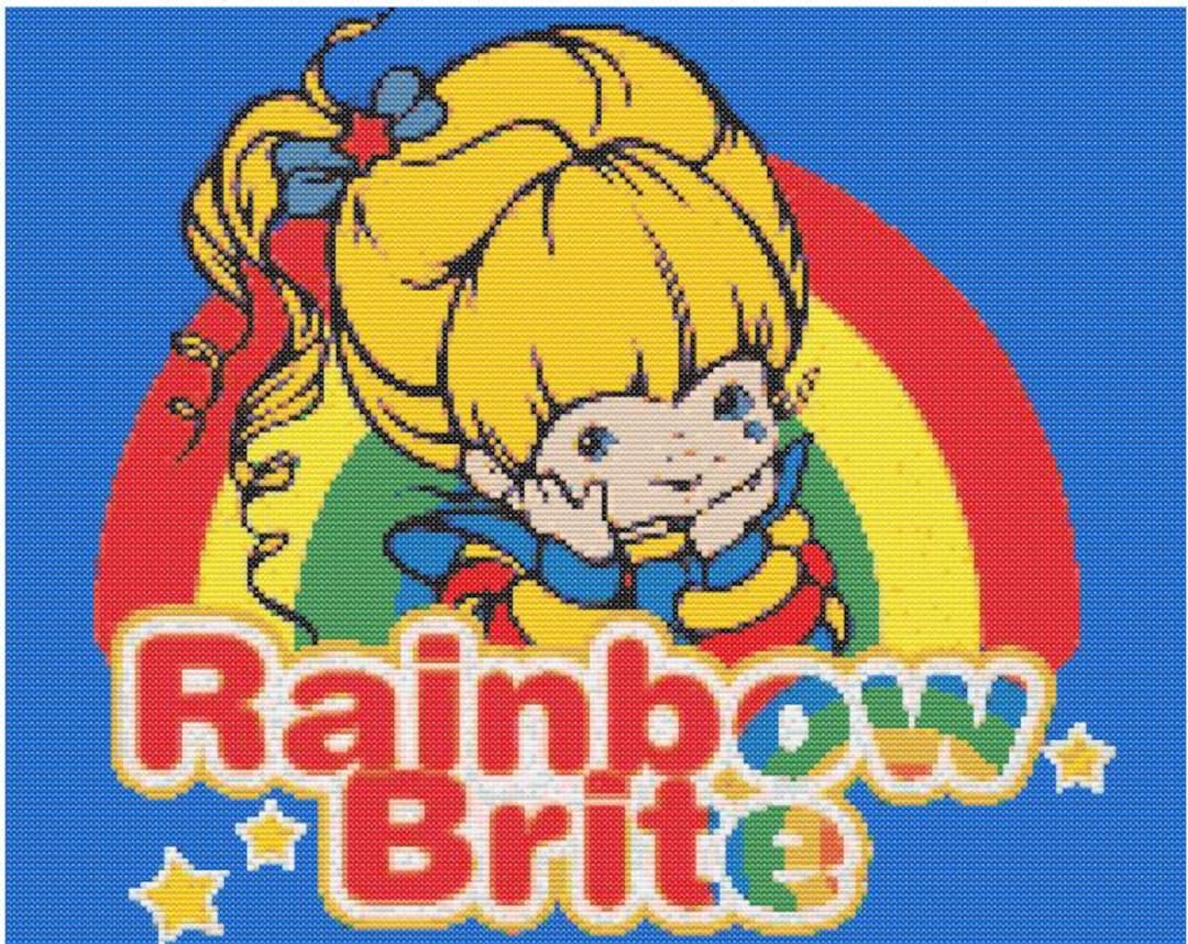 Rainbow Brite Cross Stitch Pattern - 200 X 159 Stitches - Etsy