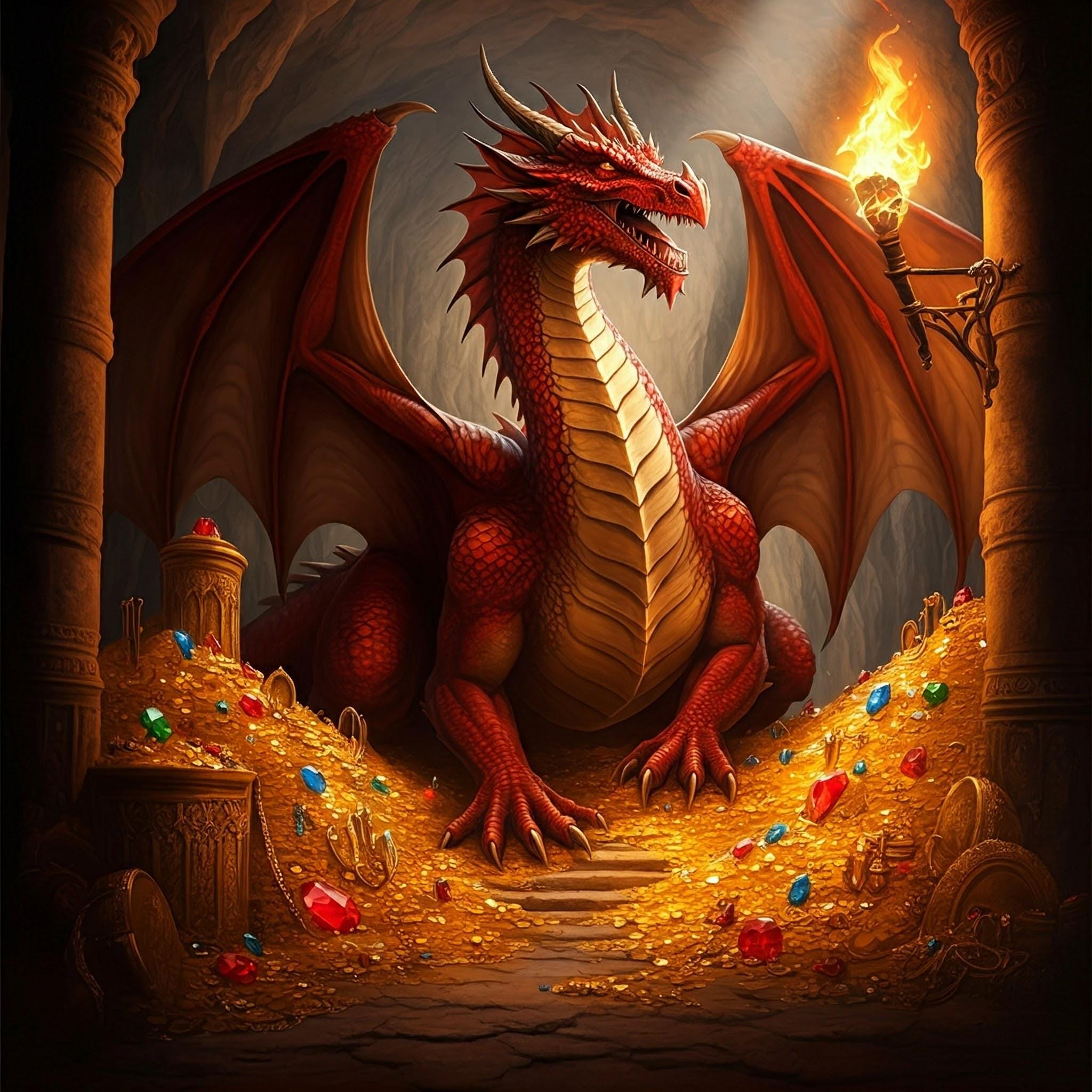 The Red Lair Dragon Cross Stitch Pattern - Design Size 200 X 200 ...