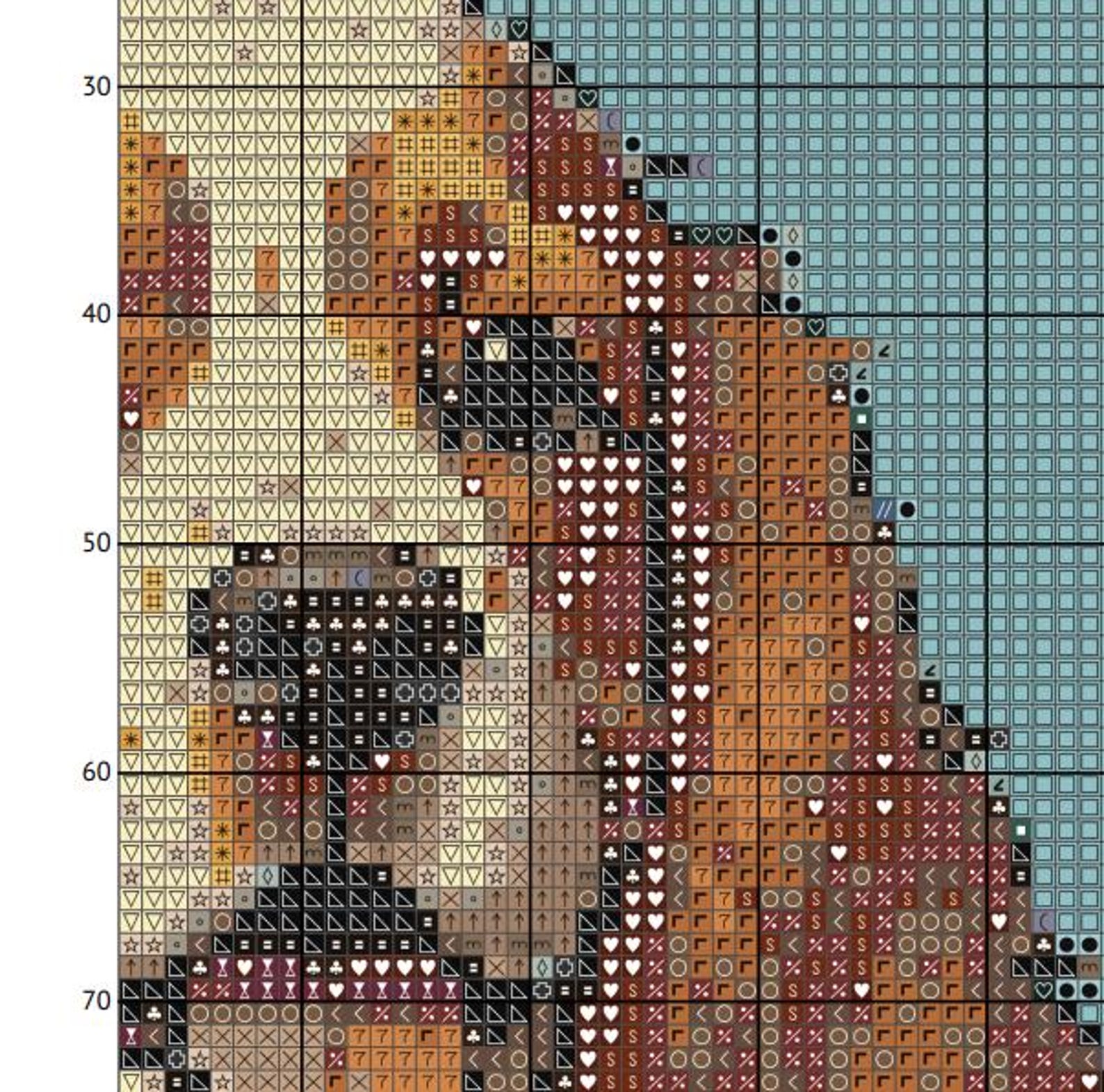 Cocker Spaniel Cross Stitch Pattern - Design Size: 200 X 200 Stitches ...