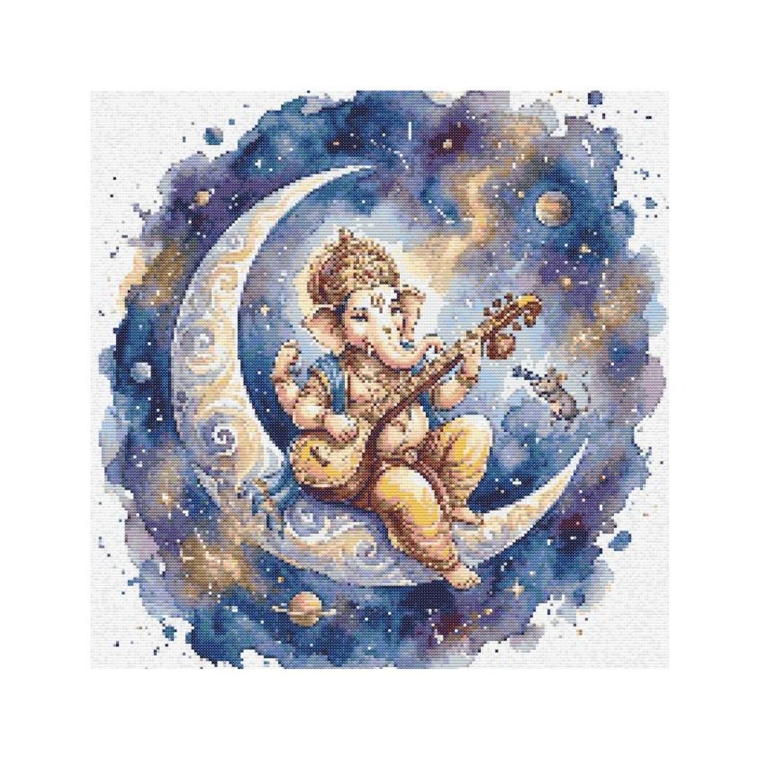 Hindu Ganesh Cross Stitch Pattern - Design Size: 200 X 200 Stitches - Etsy
