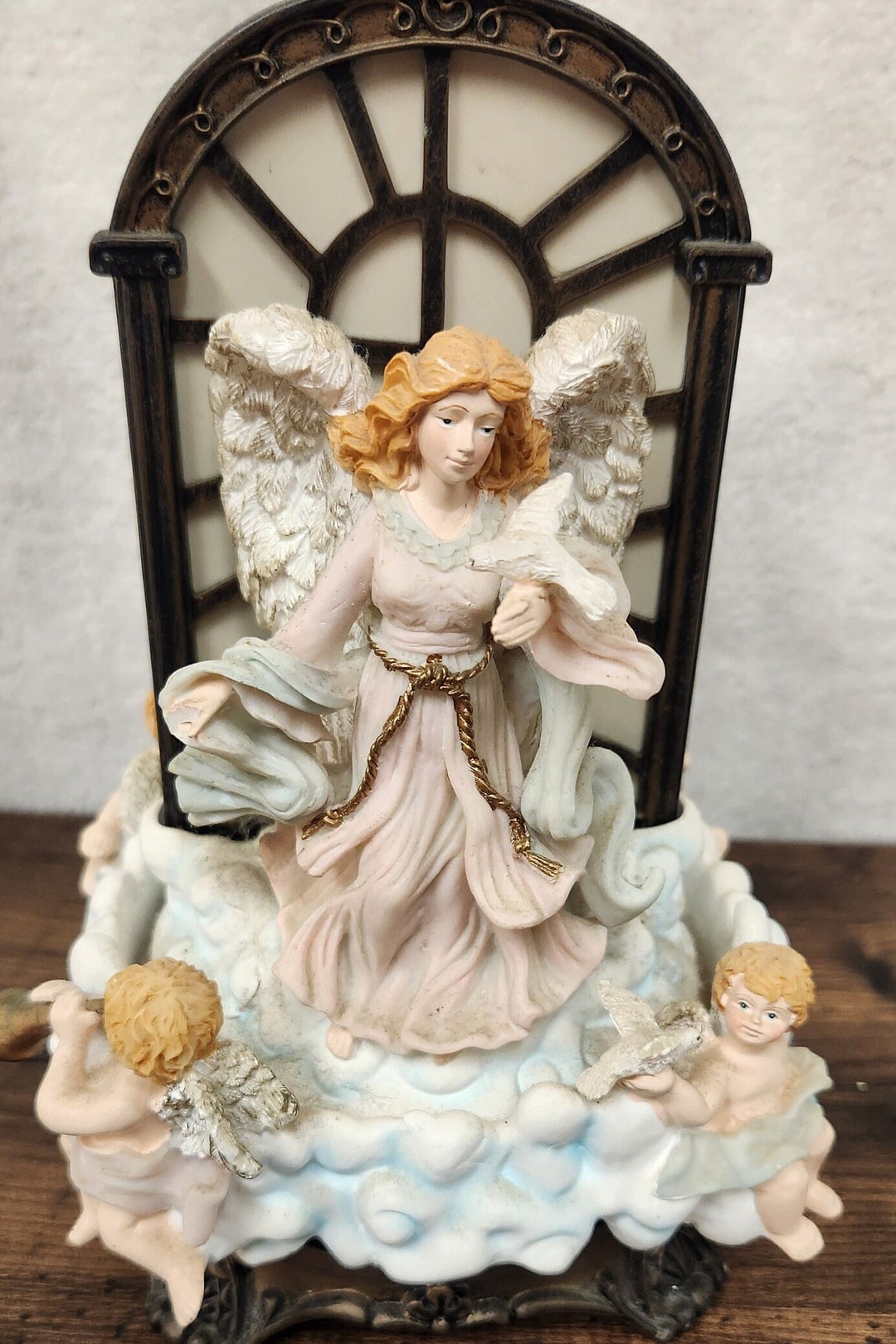 Avon Rotating Carousel Music Box With Angels - Etsy