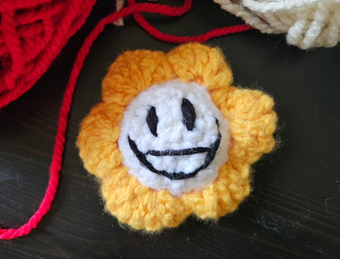 Undertale Flowey Crochet 4.5" Amigurumi - Etsy