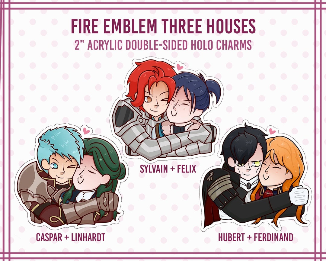 Fire Emblem Three Houses Sylvain + Felix / Caspar + Linhardt / Hubert ...