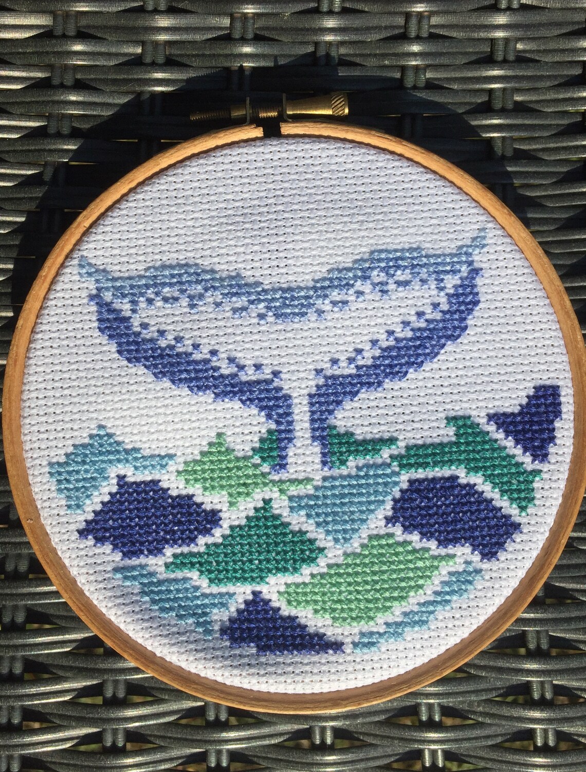 Whale Cross Stitch Pattern PDF, Whale Tail Cross Stitch Chart, Digital ...