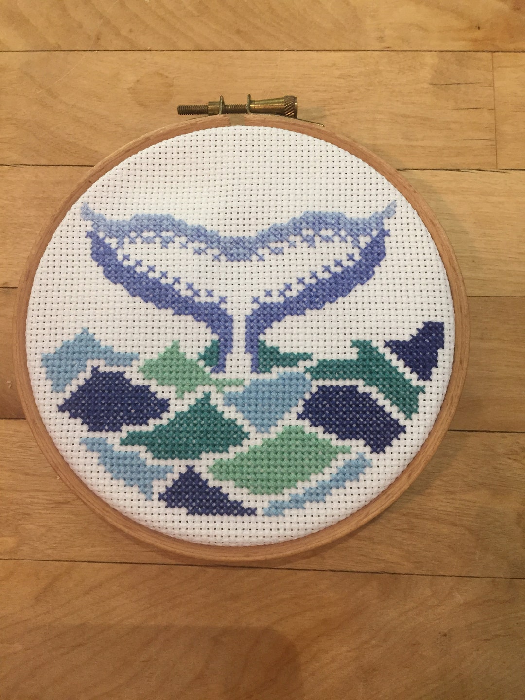 Whale Cross Stitch Pattern PDF, Whale Tail Cross Stitch Chart, Digital ...