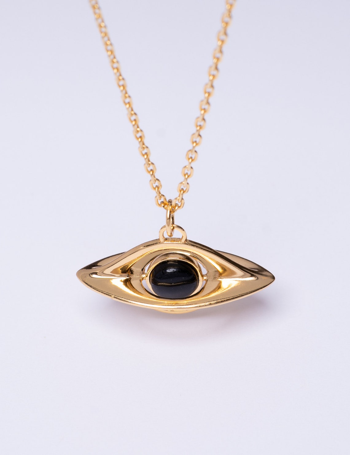18K Gold-plated Black Hole Necklace, Astronomy Geek Gift - Etsy