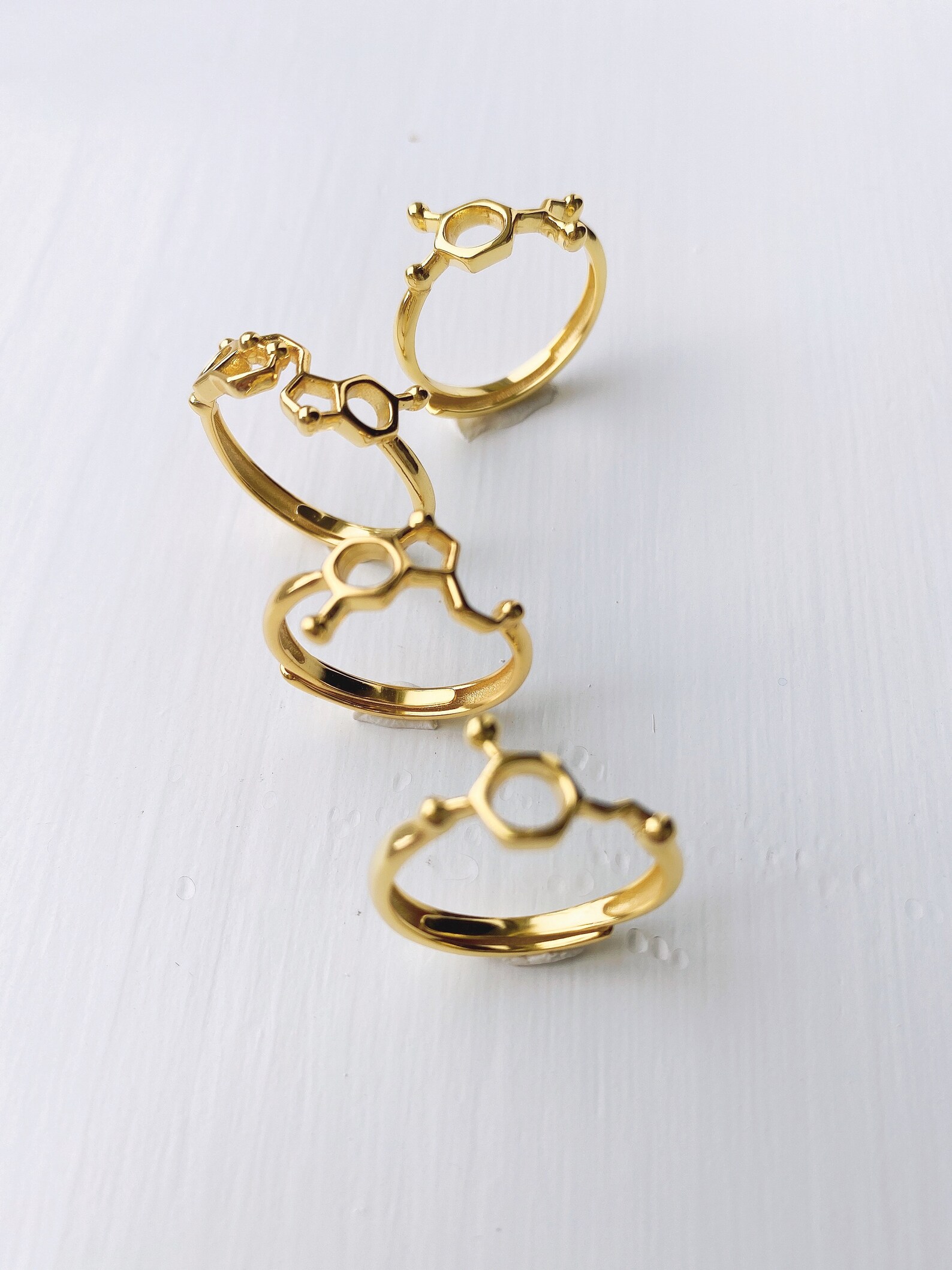 Serotonin and Dopamine Ring/Science Ring/Science Jewelry/Happy | Etsy