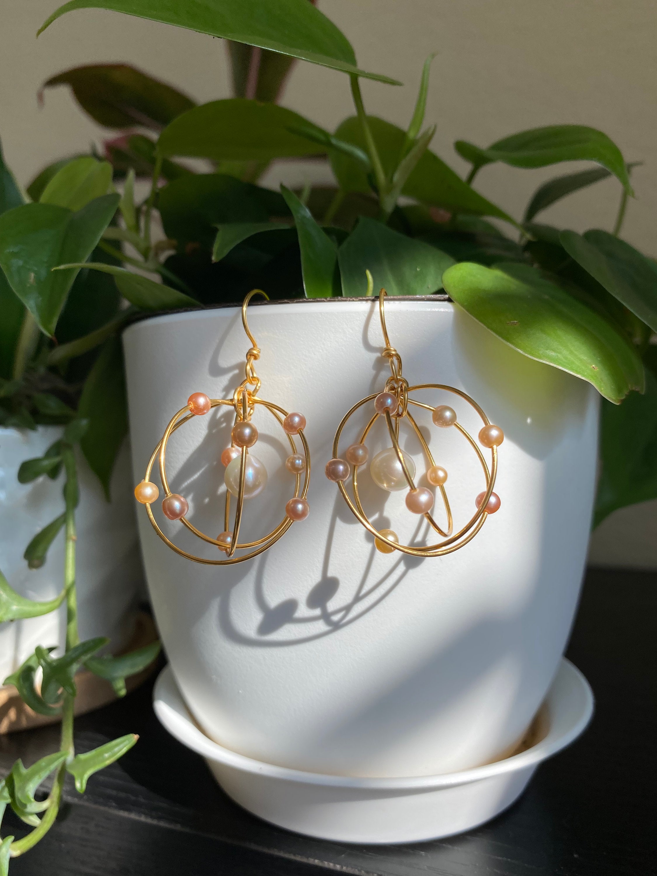 Orbital Earrings/atom Earrings/chemistry Gift/electron Orbital Earring ...