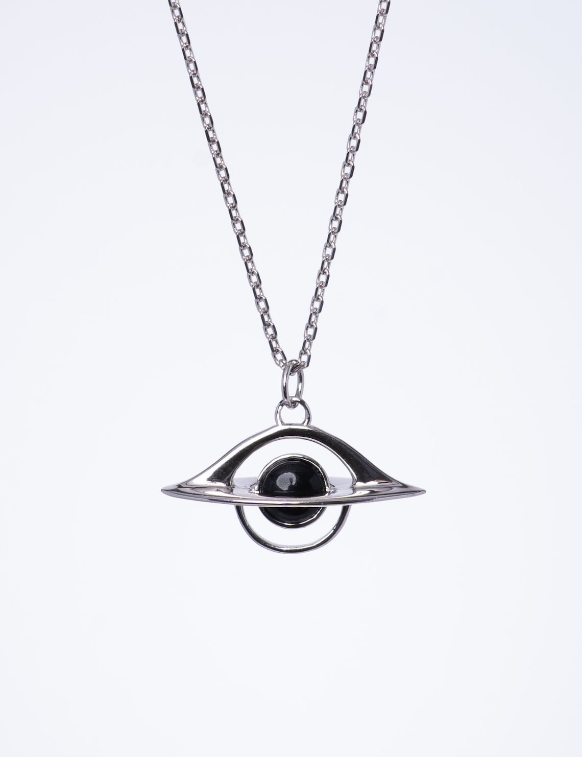 Sterling Silver Black Hole Necklace - Astronomy Geek Gift - Etsy