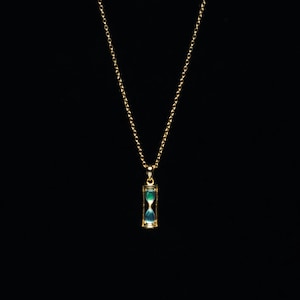 Sterling Silver Hourglass Necklace, Opal & Crystal Accent - Etsy