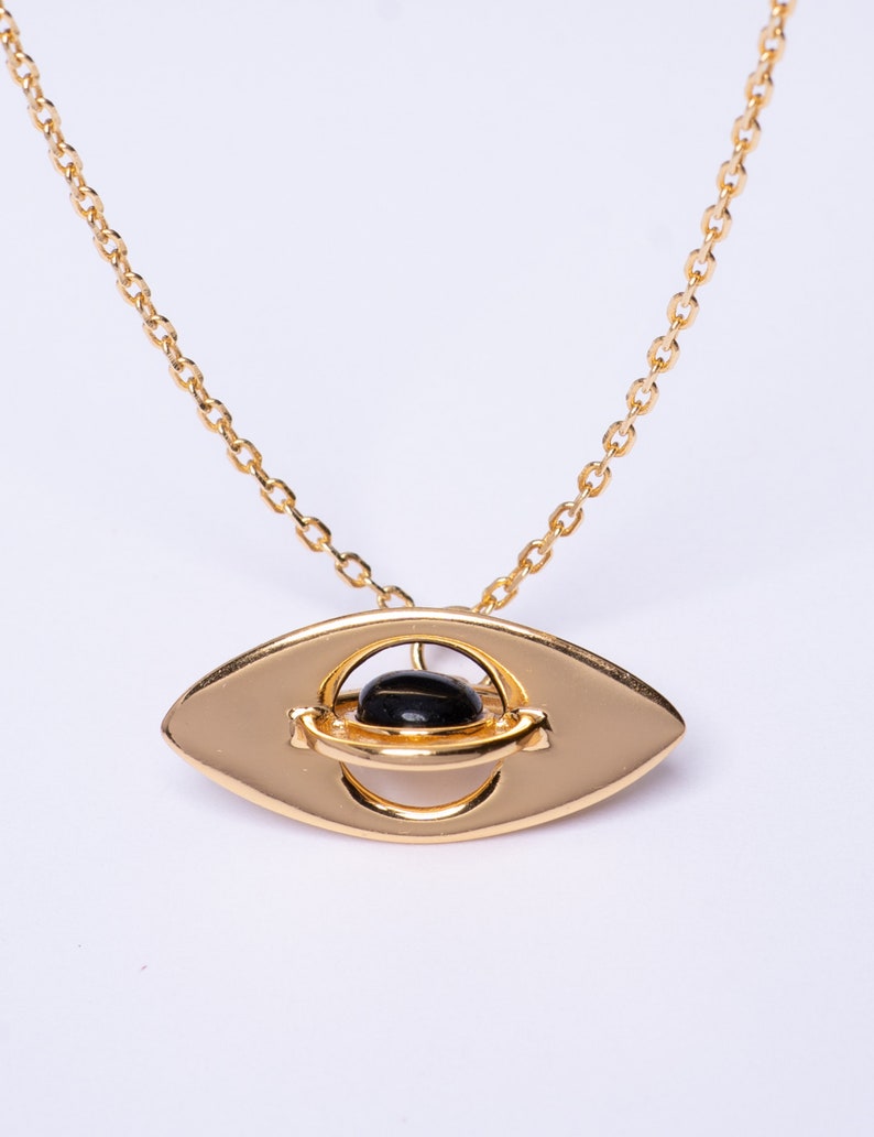 18K Gold-plated Black Hole Necklace, Astronomy Geek Gift - Etsy
