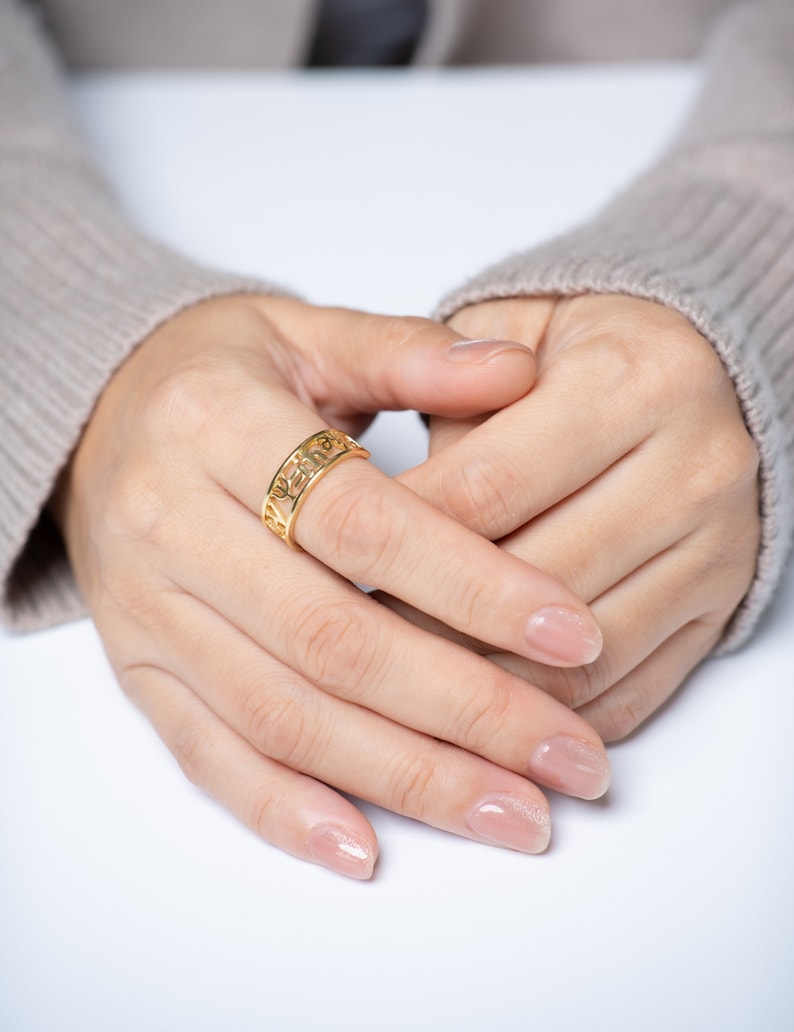 Schrödinger Equation Ring: 14K Gold-plated Sterling Silver Science ...