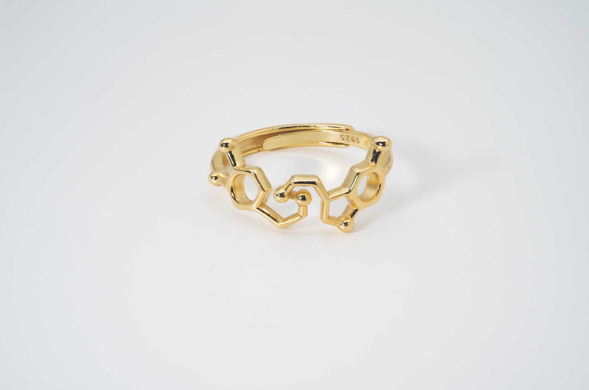 Serotonin and Dopamine Ring/science Ring/science Jewelry/happy Ring ...