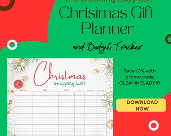 Christmas Planner Printable Holiday Planner Gift Budget - Etsy