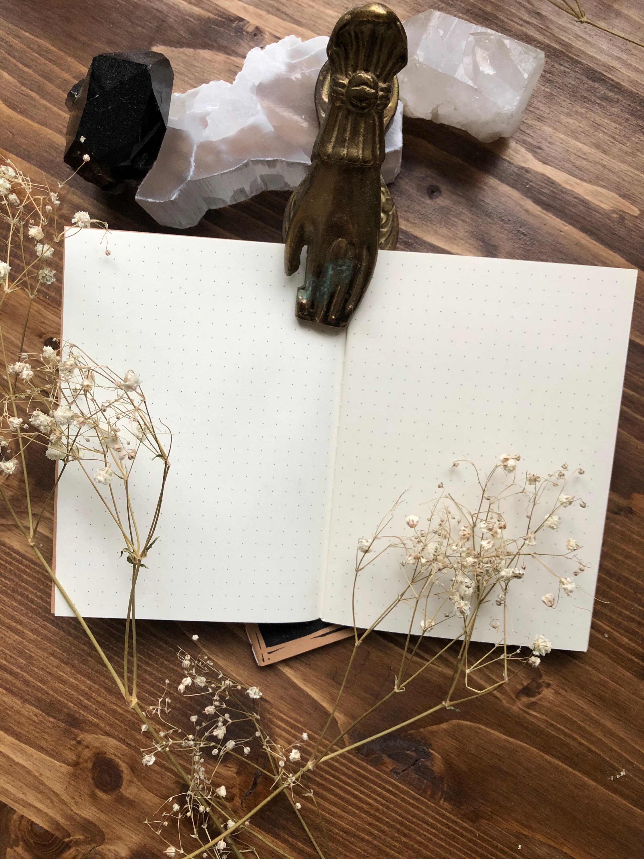 Linocut Print Notebook | Printmaking Art | Dot Grid Notebook | Blank ...