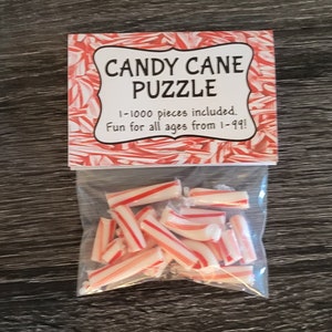Candy Cane Puzzle, Candy Cane Stocking Stuffer, Christmas Stocking ...