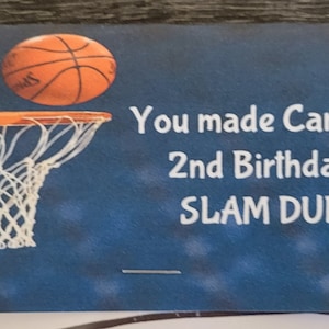 Basketball Theme Party Favor Bags. 1 Bag (1 Child) Includes 8-4x6 Cards ...