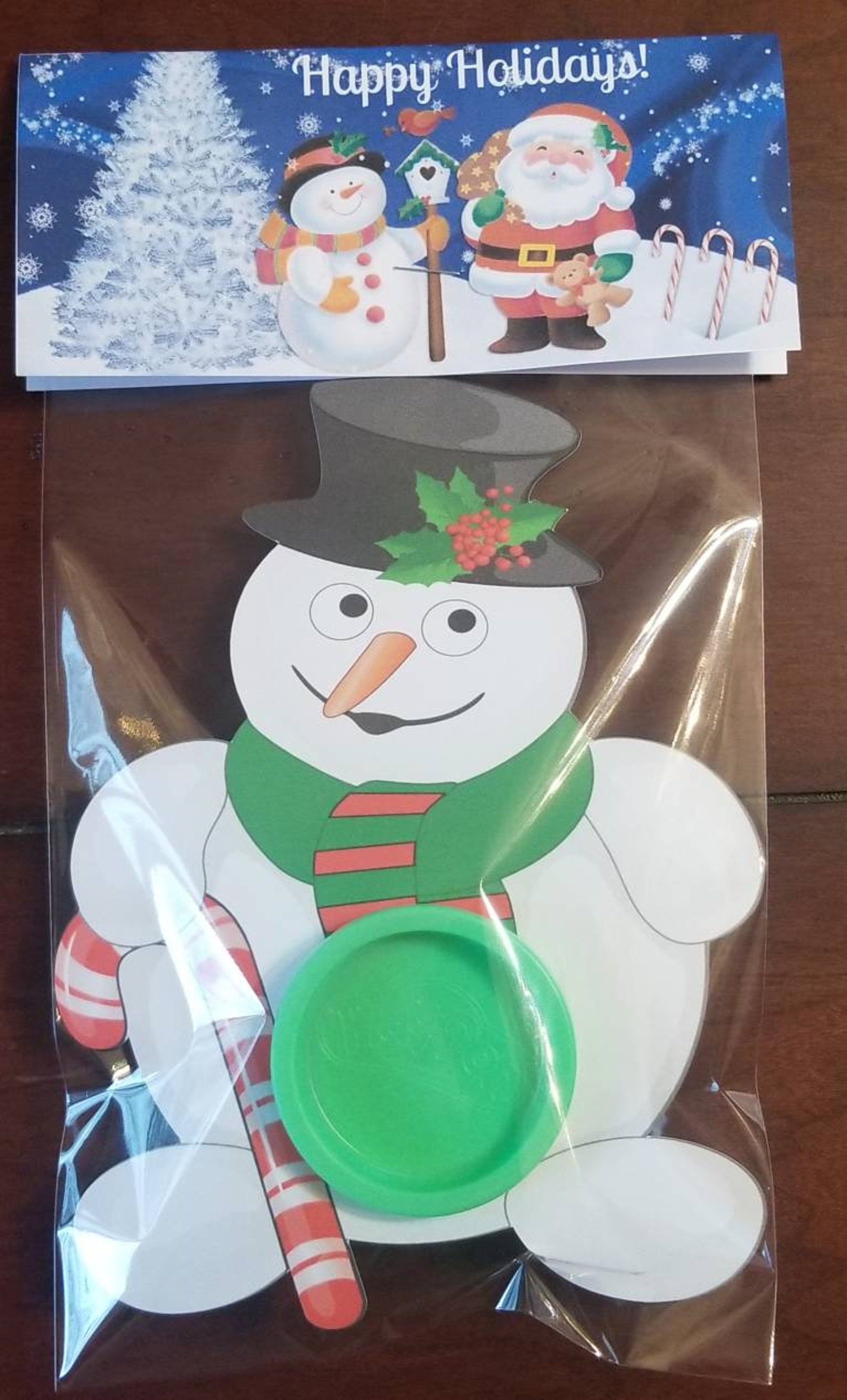 Play-doh Christmas Card Holders Kids Stocking Stuffer - Etsy