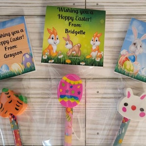 Easter Theme Pencils With a Character Eraser, Easter Basket Filler ...