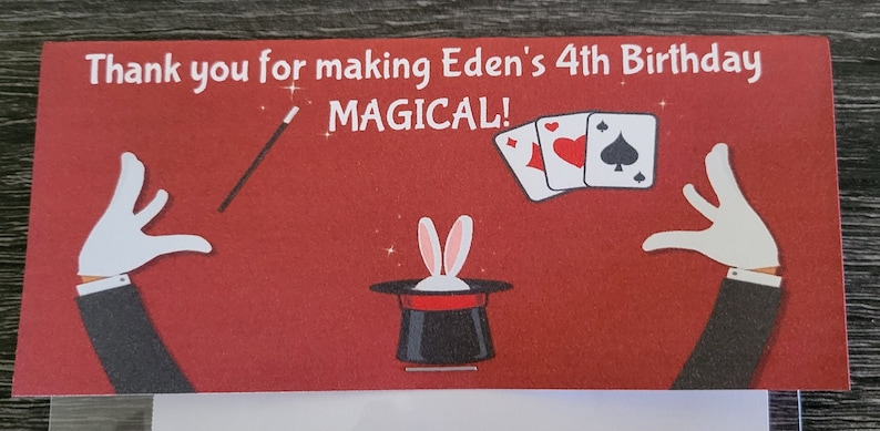 Magic Theme Party Favor Bags. 1 Bag (1 Child) Includes 8-4x6 Cards ...