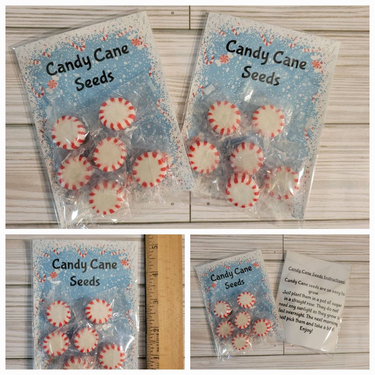 Candy Cane Seeds Candy Cane Stocking Stuffer Christmas - Etsy