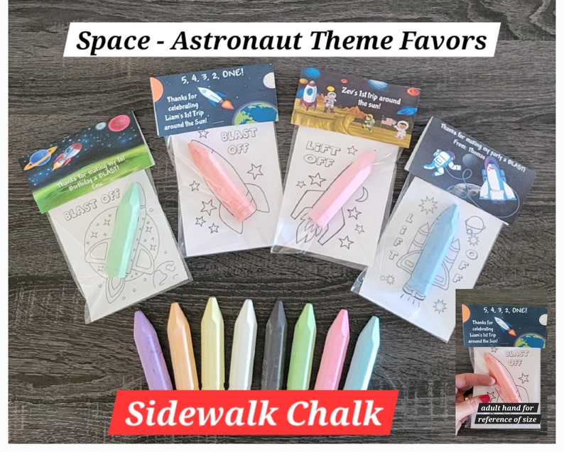 Outer Space Party Favor, Space-outer Space Chalk Party Favor, Sidewalk ...