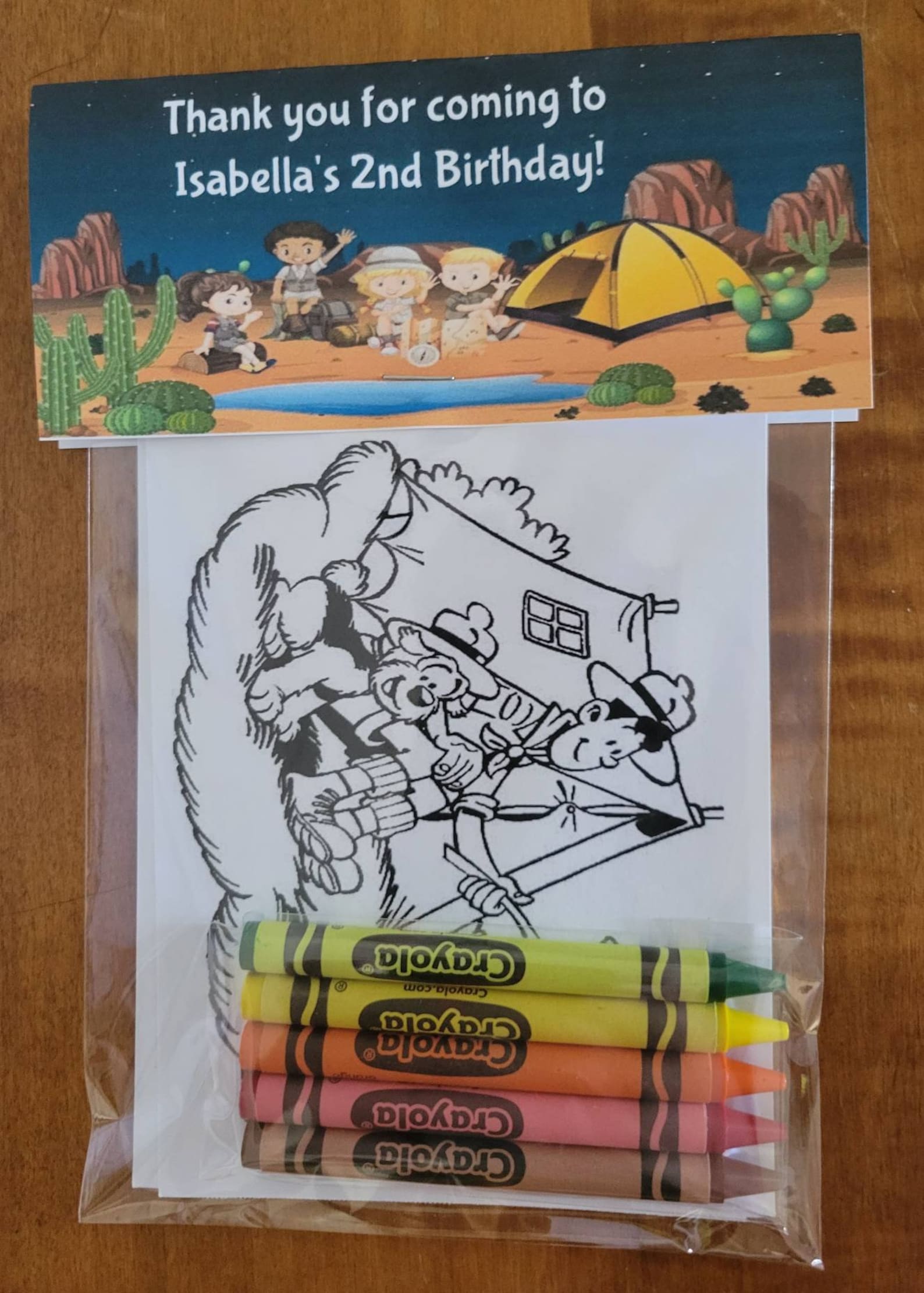 Camping Theme Party Favor Bags. 1 Bag 1 Child Includes 8-4x6 - Etsy