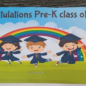 Kindergarten-pre-k, Graduation Theme Favors. 1 Bag (1 Child) Includes 8 ...
