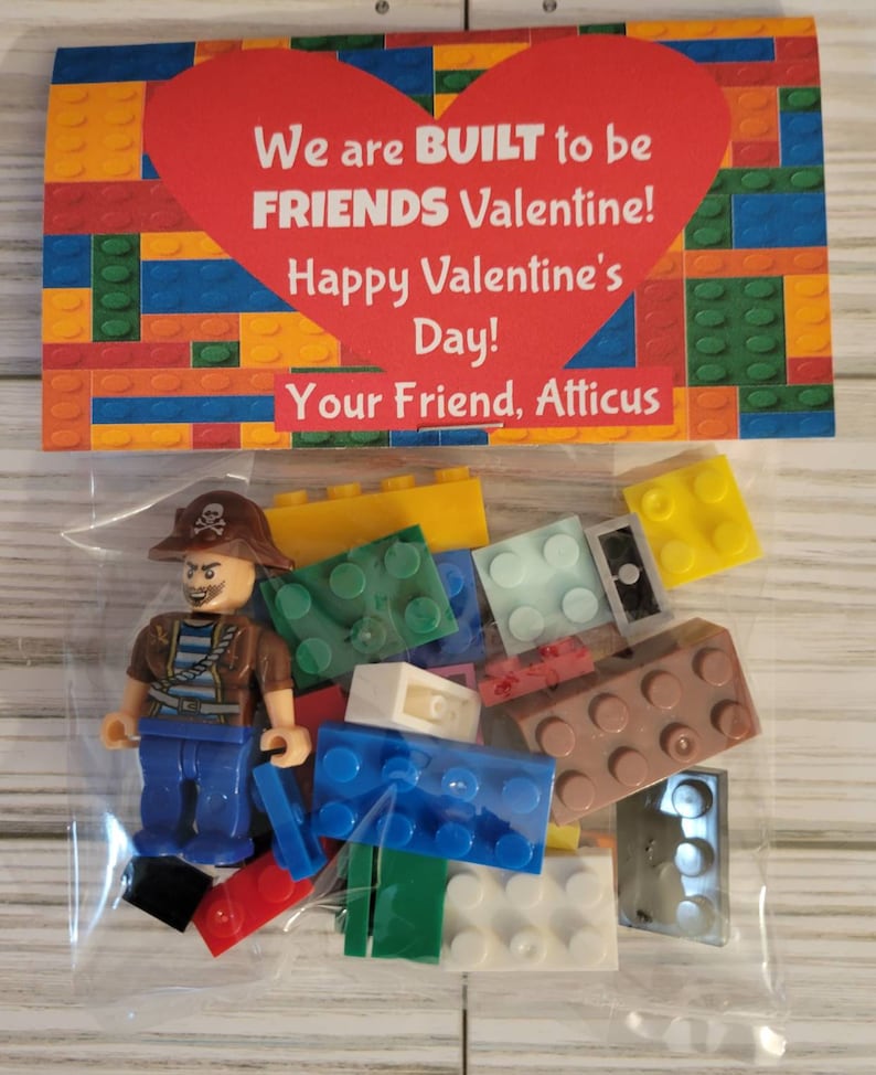 Building Blocks Valentine Favors Kids Valentine Favors - Etsy