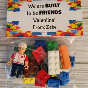 Building Blocks Valentine Favors, Kids Valentine Favors, Valentine ...