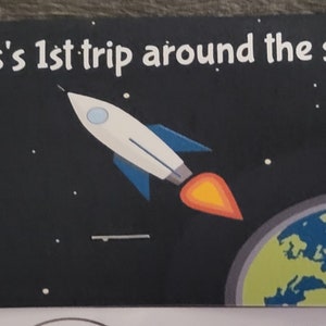 Space or 1st Trip Around Moon Theme Favors. 1 Bag (1 Child) Includes 8 ...