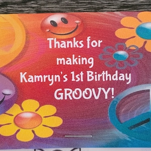 Groovy Hippe Retro Theme Party Favor Bags. 1 Bag (1 Child) Includes 8 ...