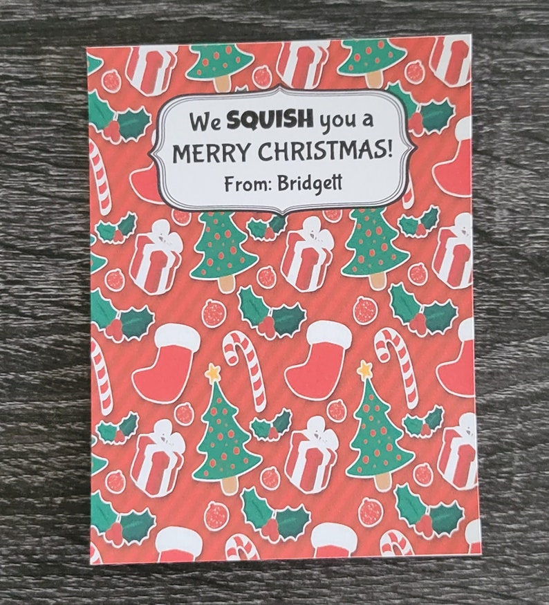 2 Holiday Squishies per Favor, Kids Christmas Gift, Non-candy Christmas ...