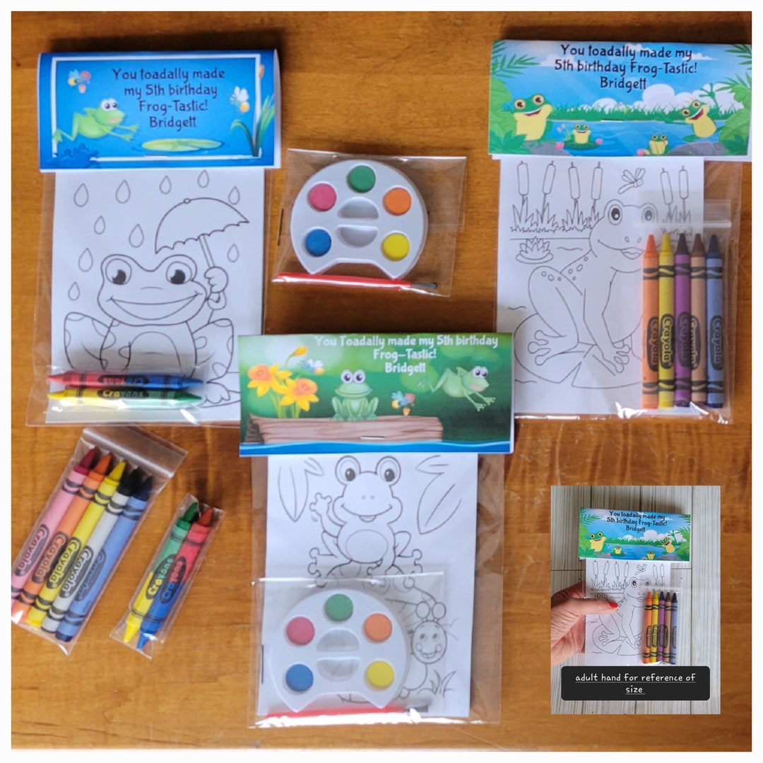 Frog Theme Party Favors. 1 Bag 1 Child Includes 8-4x6 Cards - Etsy