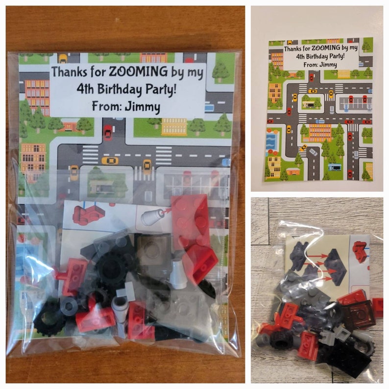 Building Blocks and Vehicle Party Favor Bags Building Block - Etsy