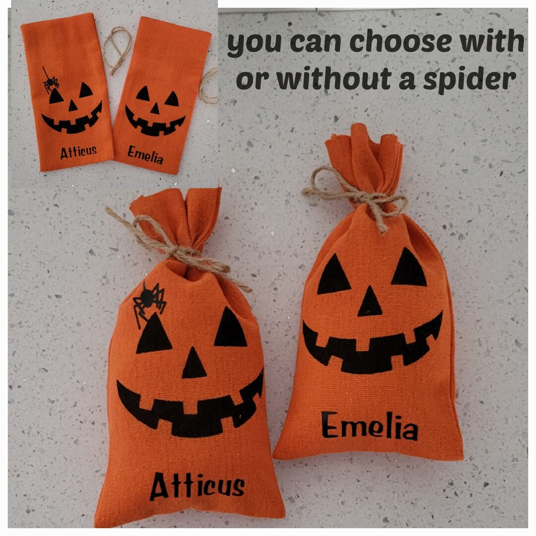 Halloween Sacs, Halloween Treat Bags, Halloween Party Favors, Halloween ...