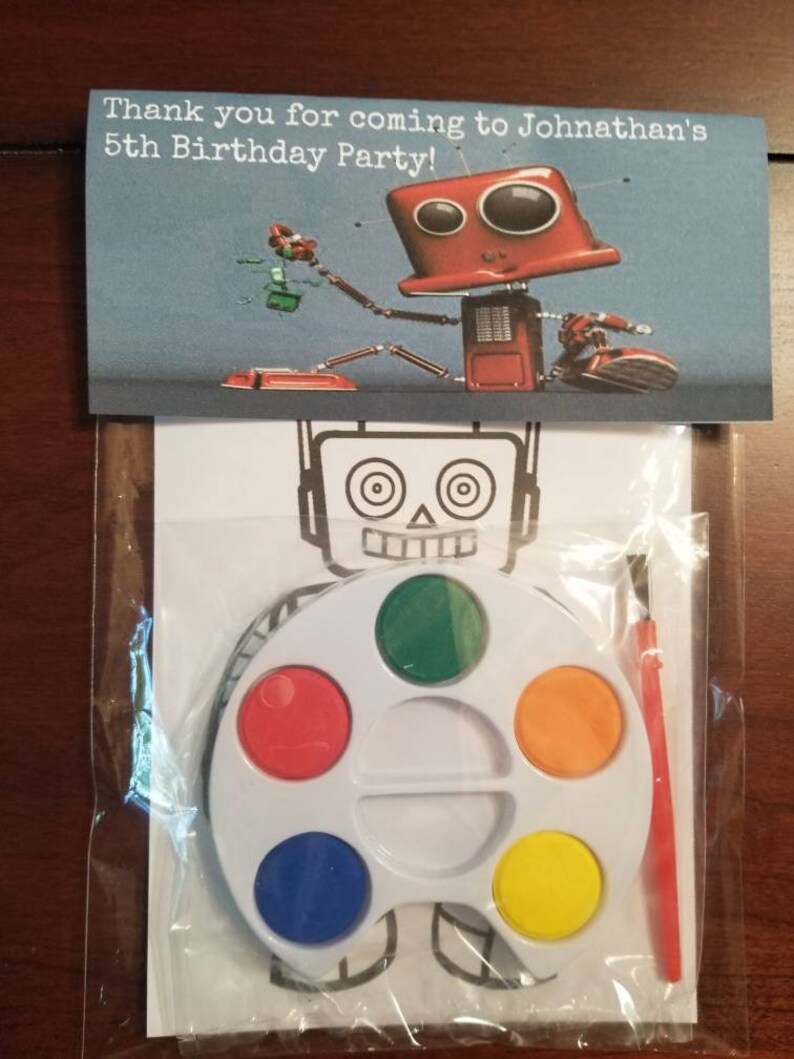 Robot Theme Party Favor Bags. 1 Bag 1 Child Includes 8-4x6 - Etsy