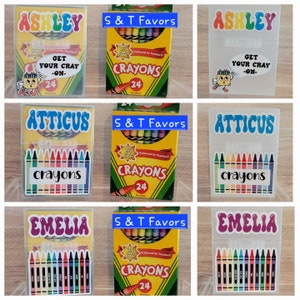 Personalized 24 Count Crayon Box, Crayon Box, Back to School Gift ...