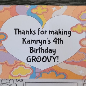 Groovy Hippe Retro Theme Party Favor Bags. 1 Bag (1 Child) Includes 8 ...