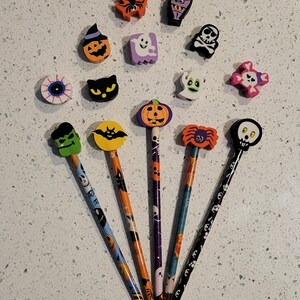 Halloween Pencil With Character Eraser Party Favors, Personalized ...