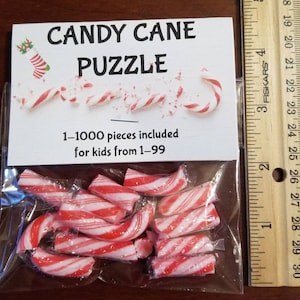 Candy Cane Puzzle, Candy Cane Stocking Stuffer, Christmas Stocking ...