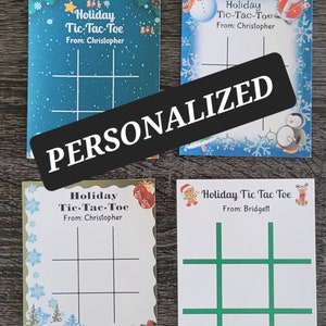 Christmas Tic Tac Toe Favors, Kids Stocking Stuffer, Non-candy Stocking ...