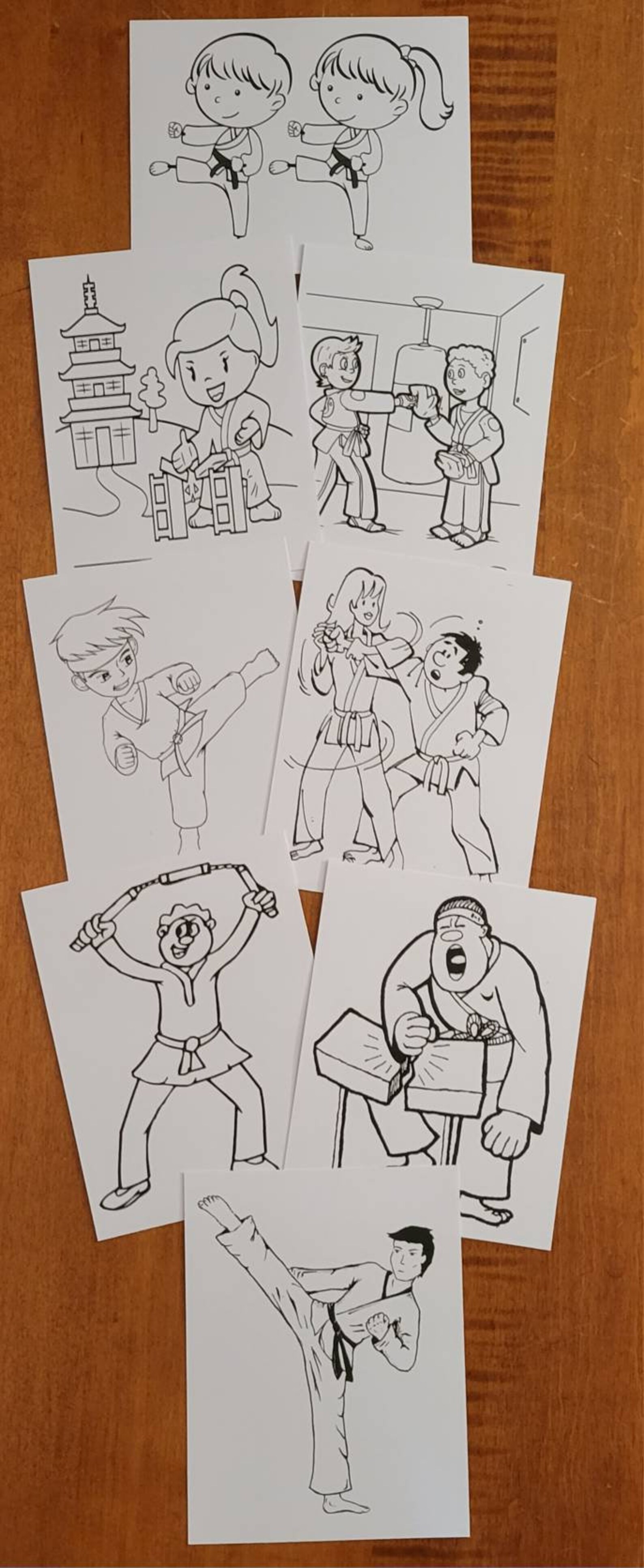 Kickboxing, Karate, Martial Arts Favors, 1 Bag (1 Child) Includes 8-4x6 ...