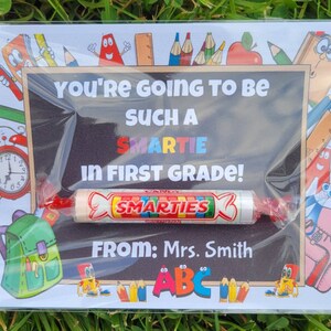 Back to School Smartie Favor Bags, Back to School Favors - Etsy