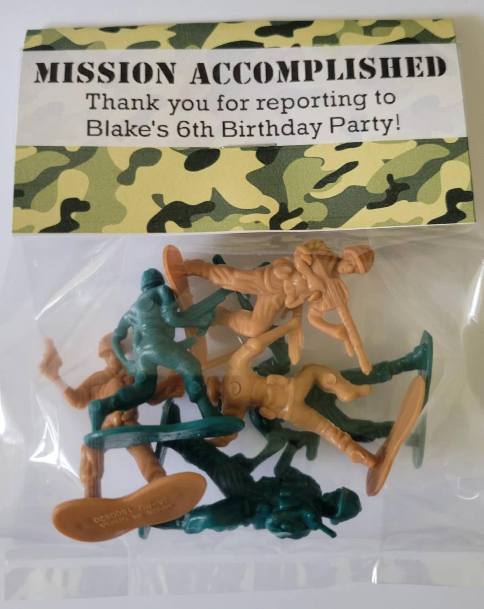 Toy Soldier Party Favor Bags Army Party Favor Bags Military - Etsy