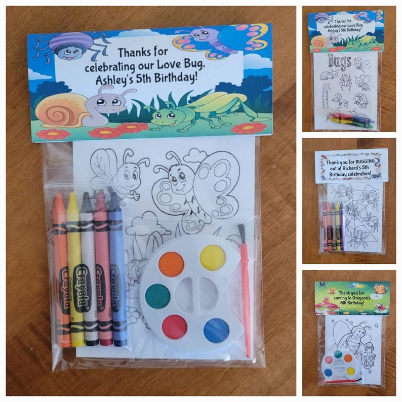 Love Bug(s) or Insect Theme Party Favors. 1 Bag (1 Child) Includes 8 ...