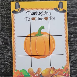 Thanksgiving Tic Tac Toe Game Favors, Thanksgiving Favors - Etsy