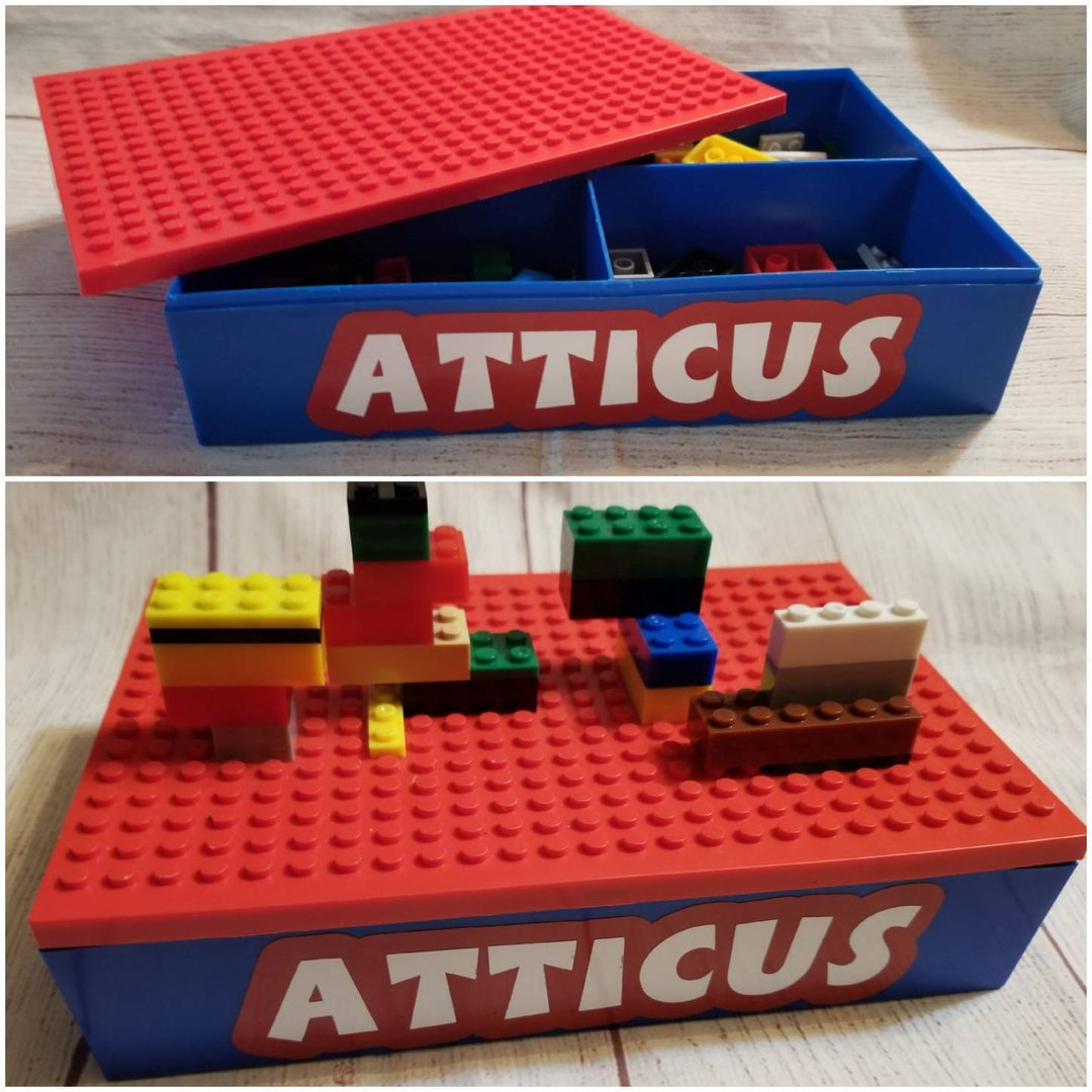 Personalized Building Blocks Storage Case, Building Block Party, Blocks ...