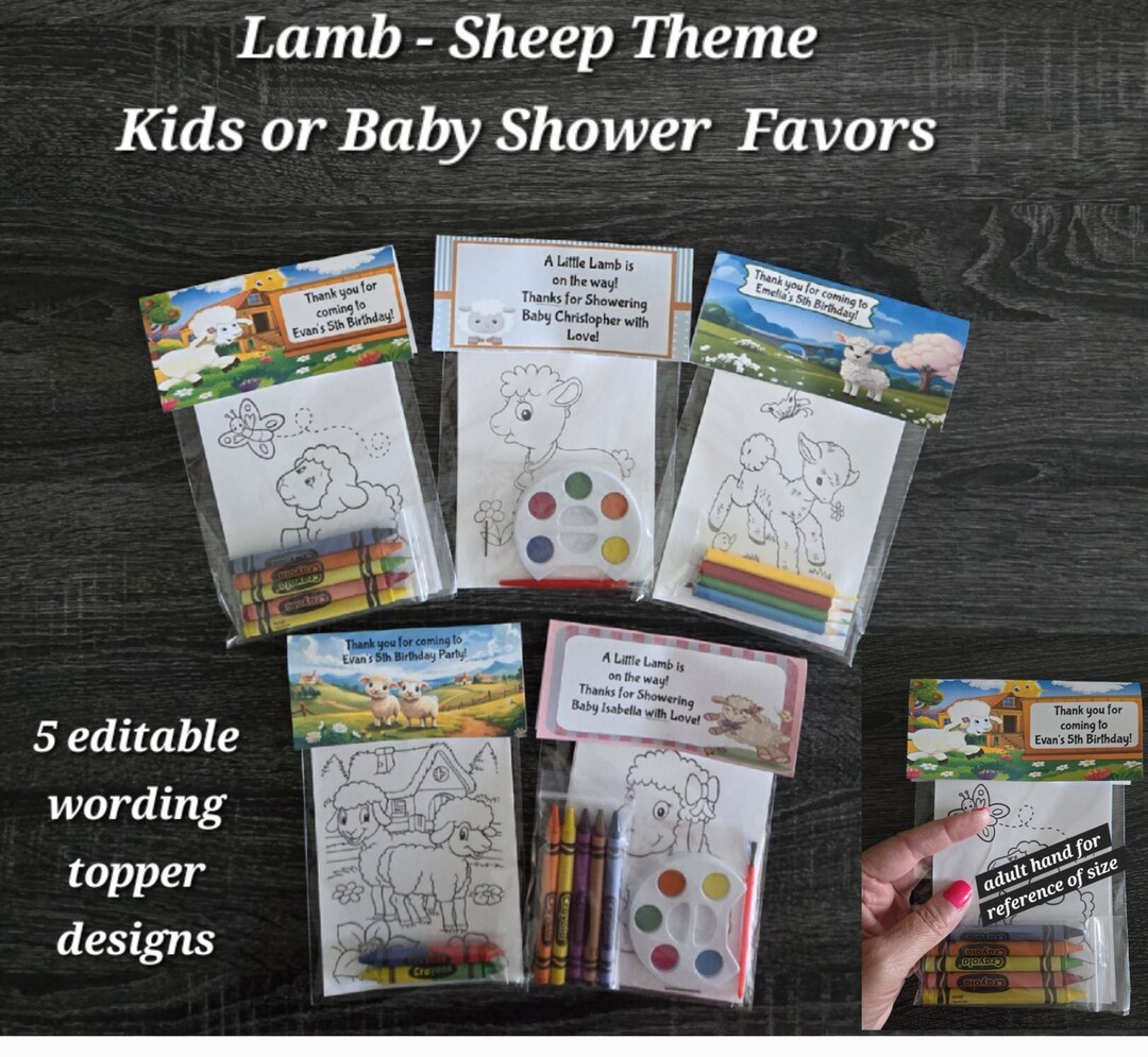 Lamb-sheep Theme Party Favors, Lamb Birthday Party, Lamb Baby Shower ...
